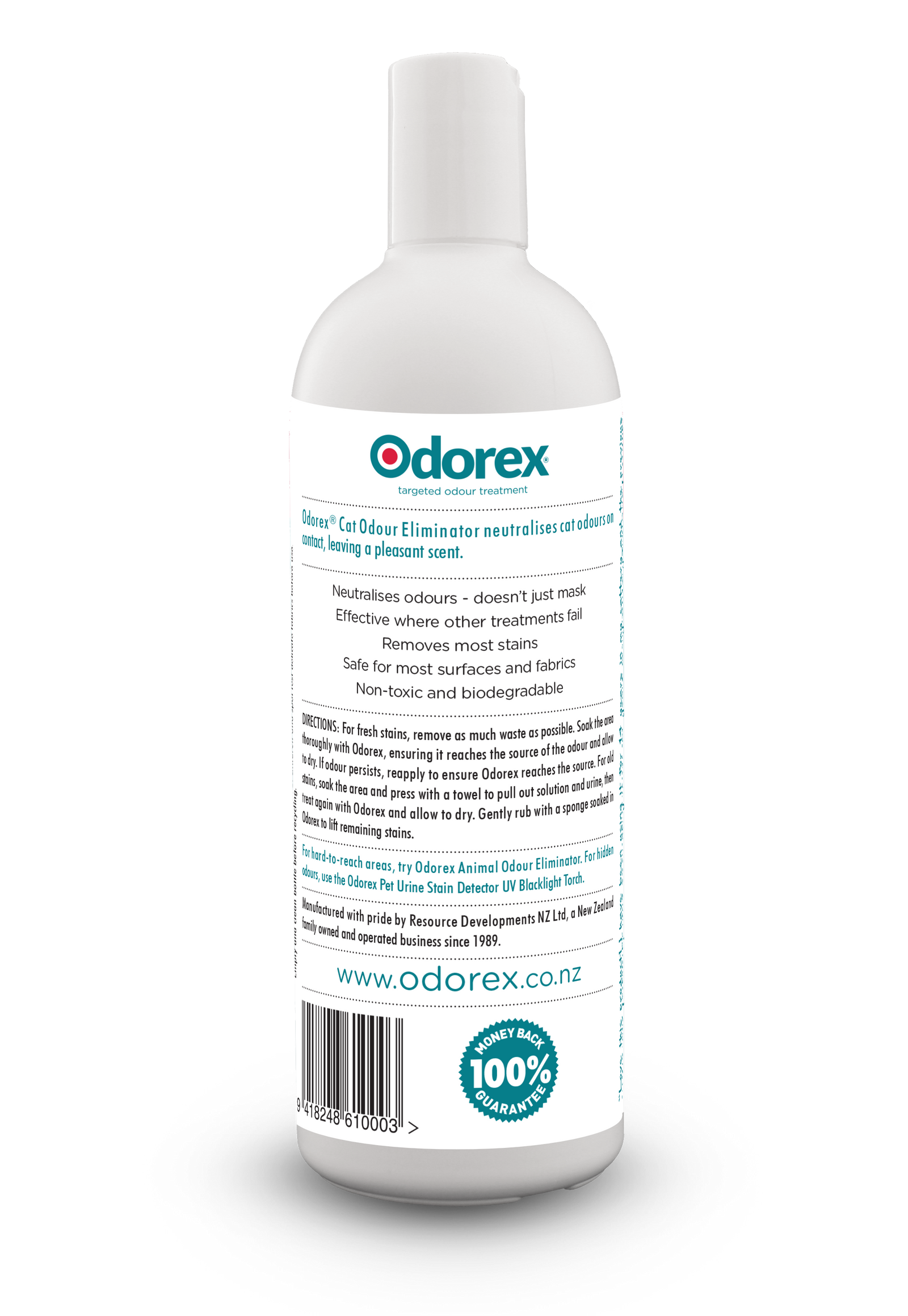 Odorex Cat Odour Eliminator - Safe & Effective Cat Odour Neutraliser ...